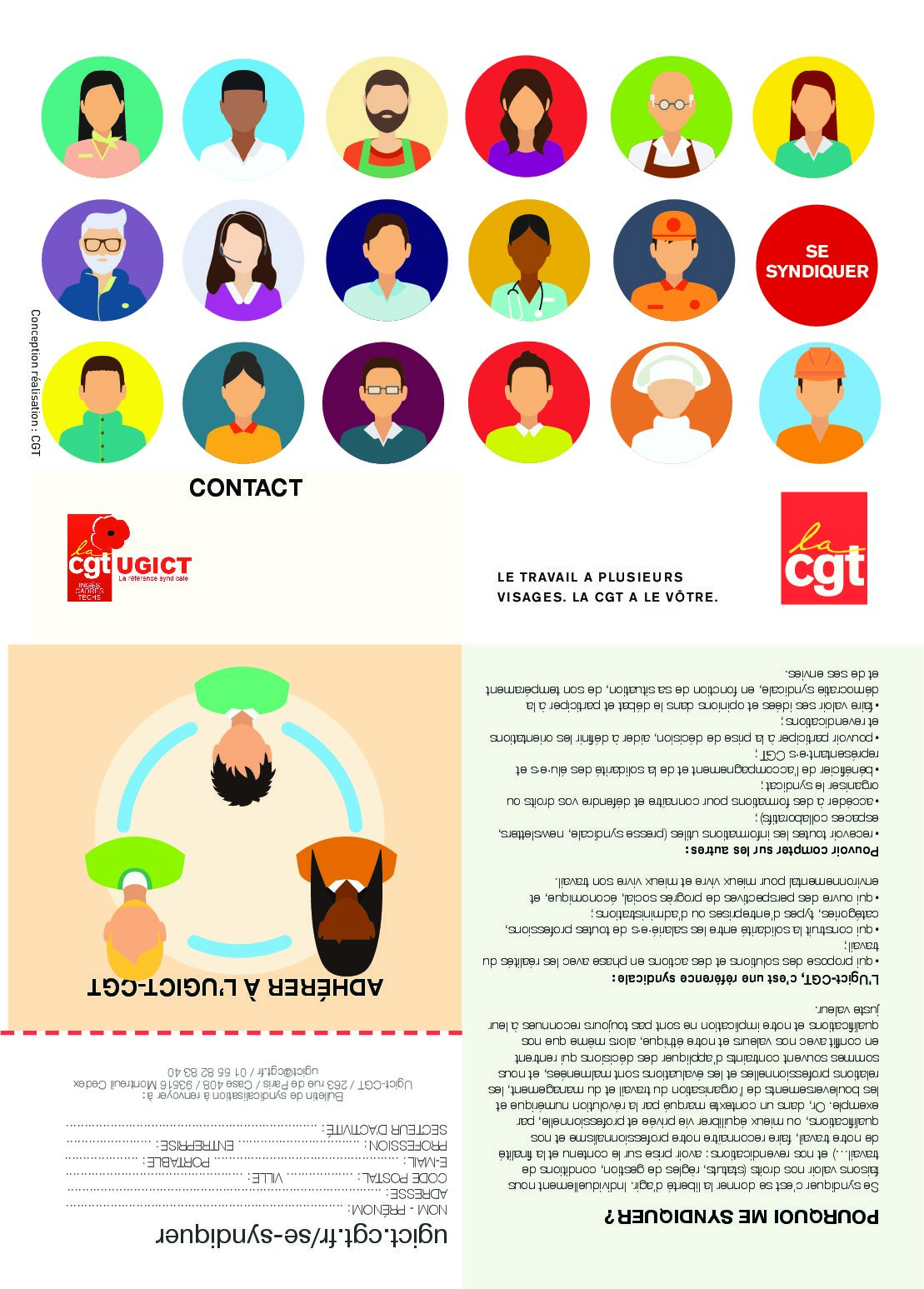 Tract de syndicalisation UGICT CGT | Tractothèque